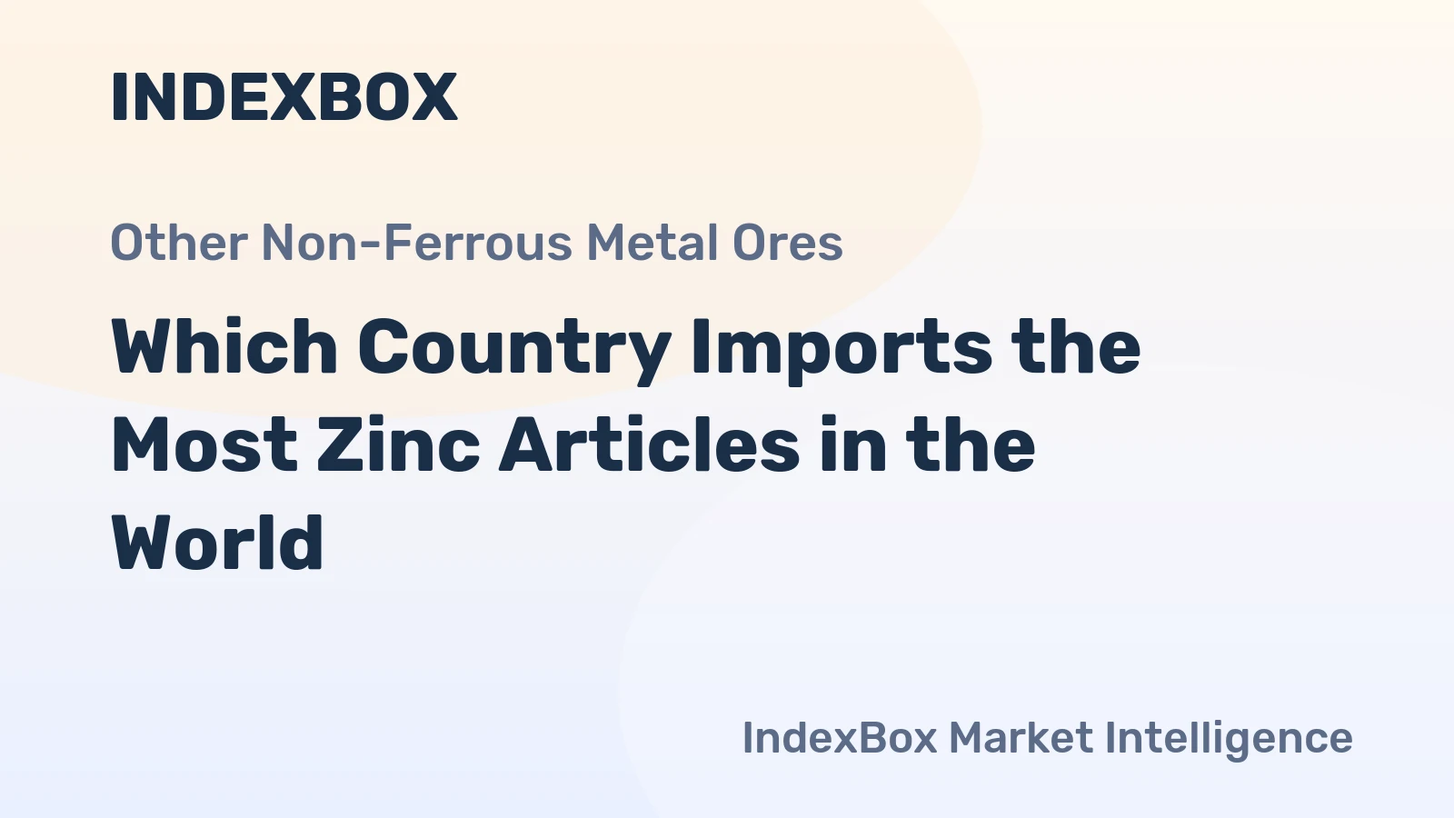 Which Country Imports the Most Zinc Articles in the World?