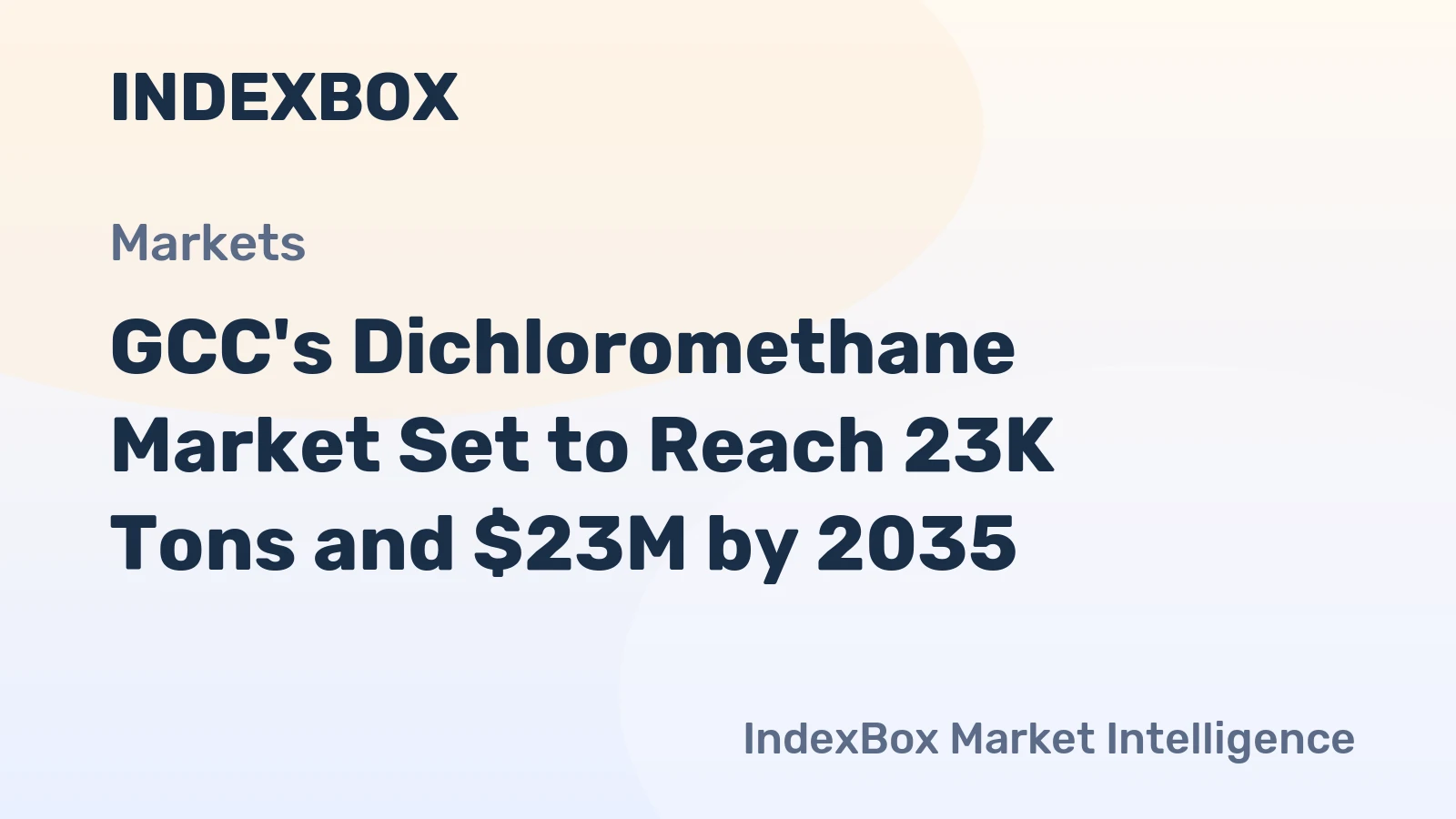 GCC's Dichloromethane Market Set to Reach 23K Tons and $23M by 2035