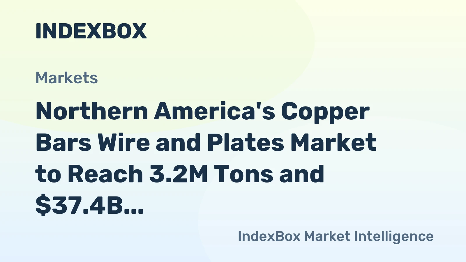 Northern America's Copper Bars Wire and Plates Market to Reach 3.2M Tons and $37.4B by 2035