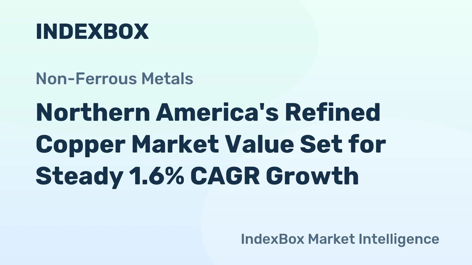 Northern America's Refined Copper Market Value Set for Steady 1.6% CAGR Growth