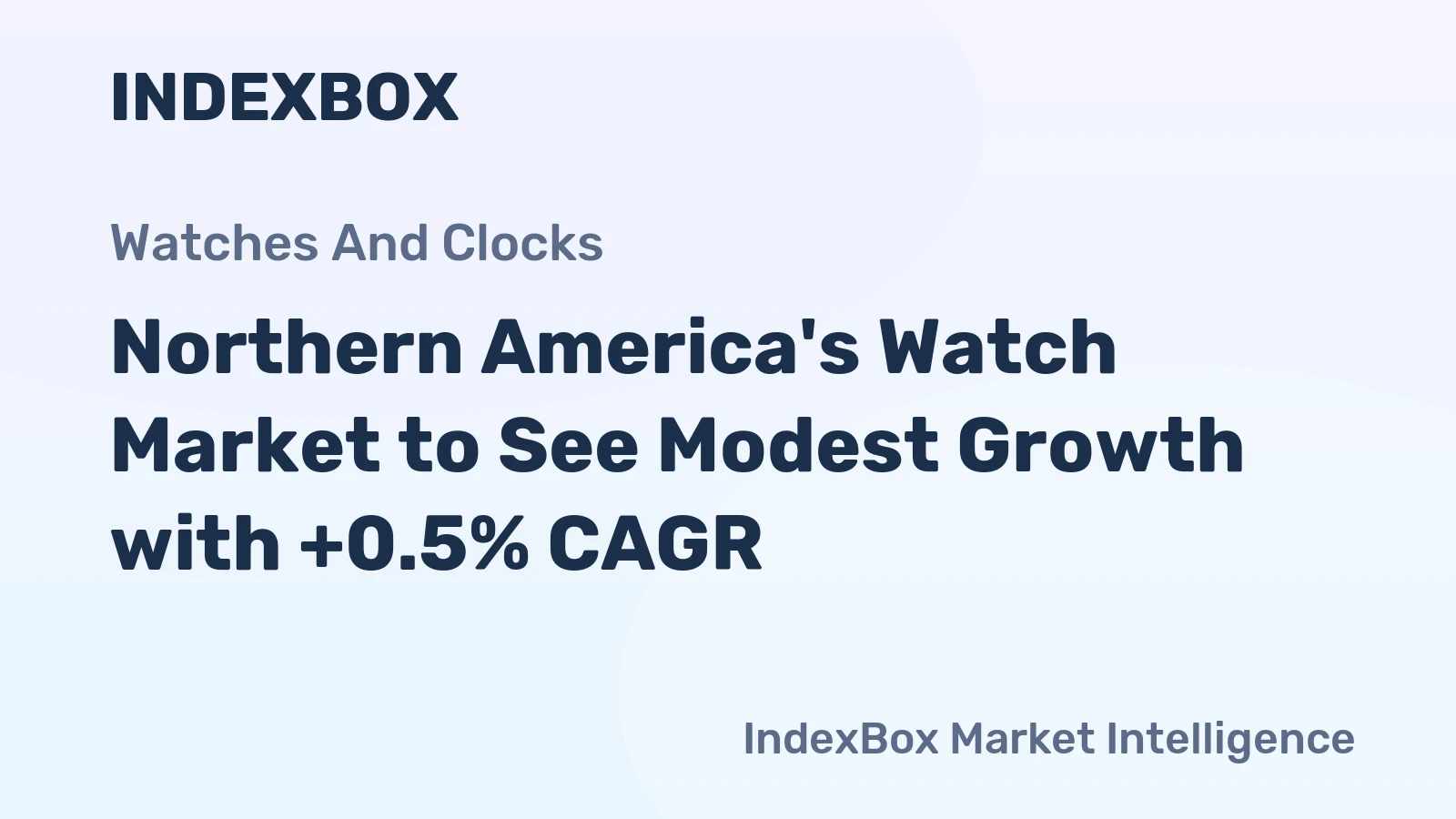Northern America's Watch Market to See Modest Growth with +0.5% CAGR