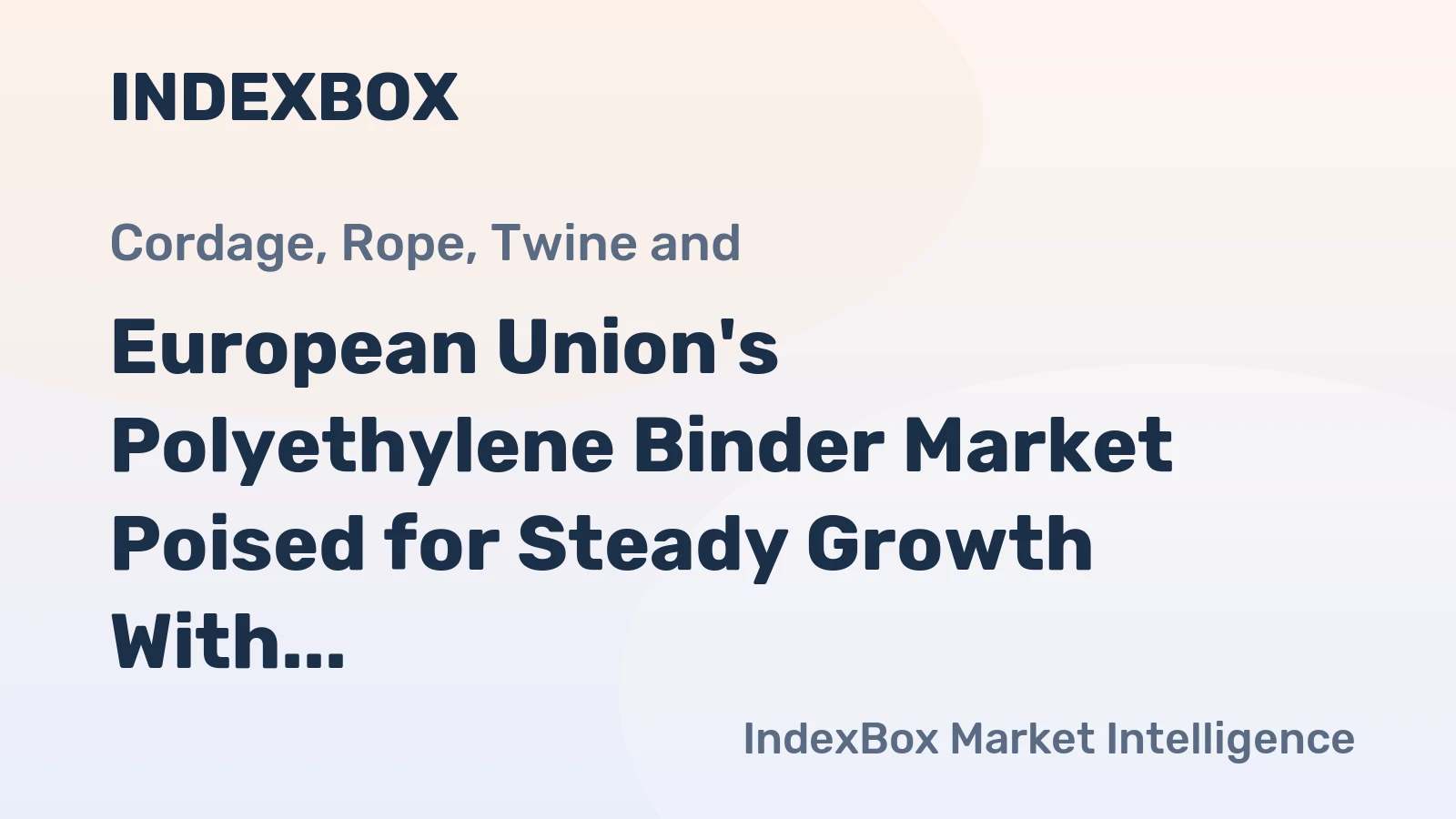European Union's Polyethylene Binder Market Poised for Steady Growth With 19% Volume CAGR Through 2035