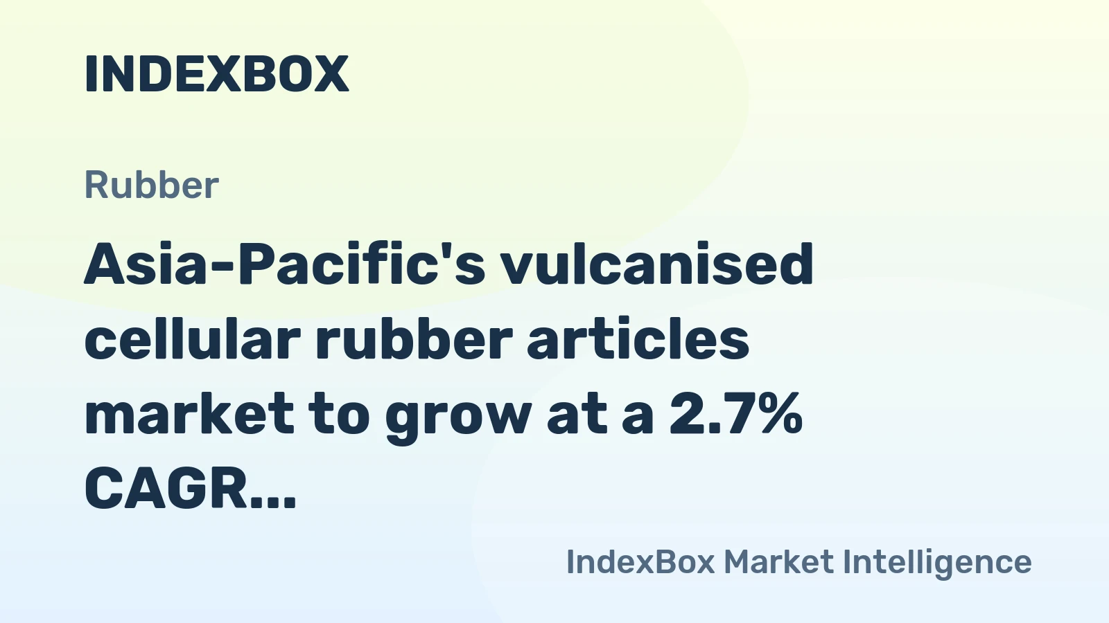Asia-Pacific's vulcanised cellular rubber articles market to grow at a 2.7% CAGR, reaching $3.9B by 2035, driven by sustained demand for technical applications.