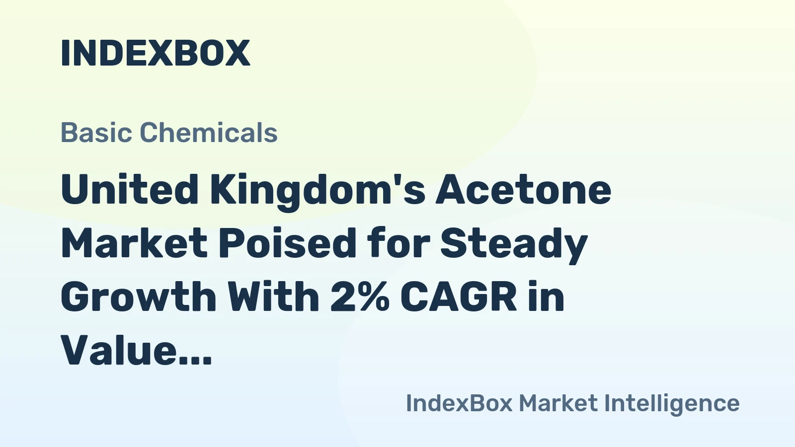 United Kingdom's Acetone Market Poised for Steady Growth With 2% CAGR in Value Through 2035