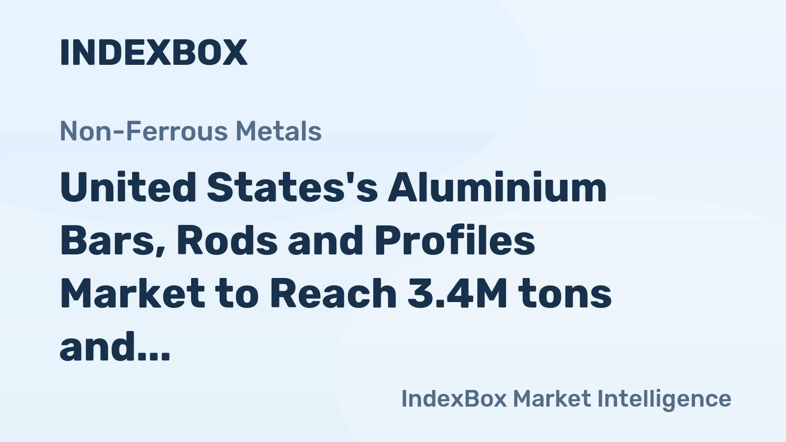 United States's Aluminium Bars, Rods and Profiles Market to Reach 3.4M tons and $20.3B by 2035