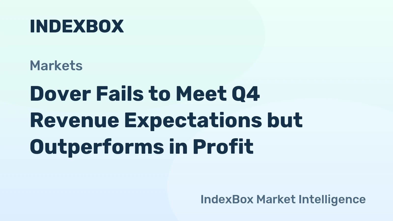 Dover Fails to Meet Q4 Revenue Expectations but Outperforms in Profit