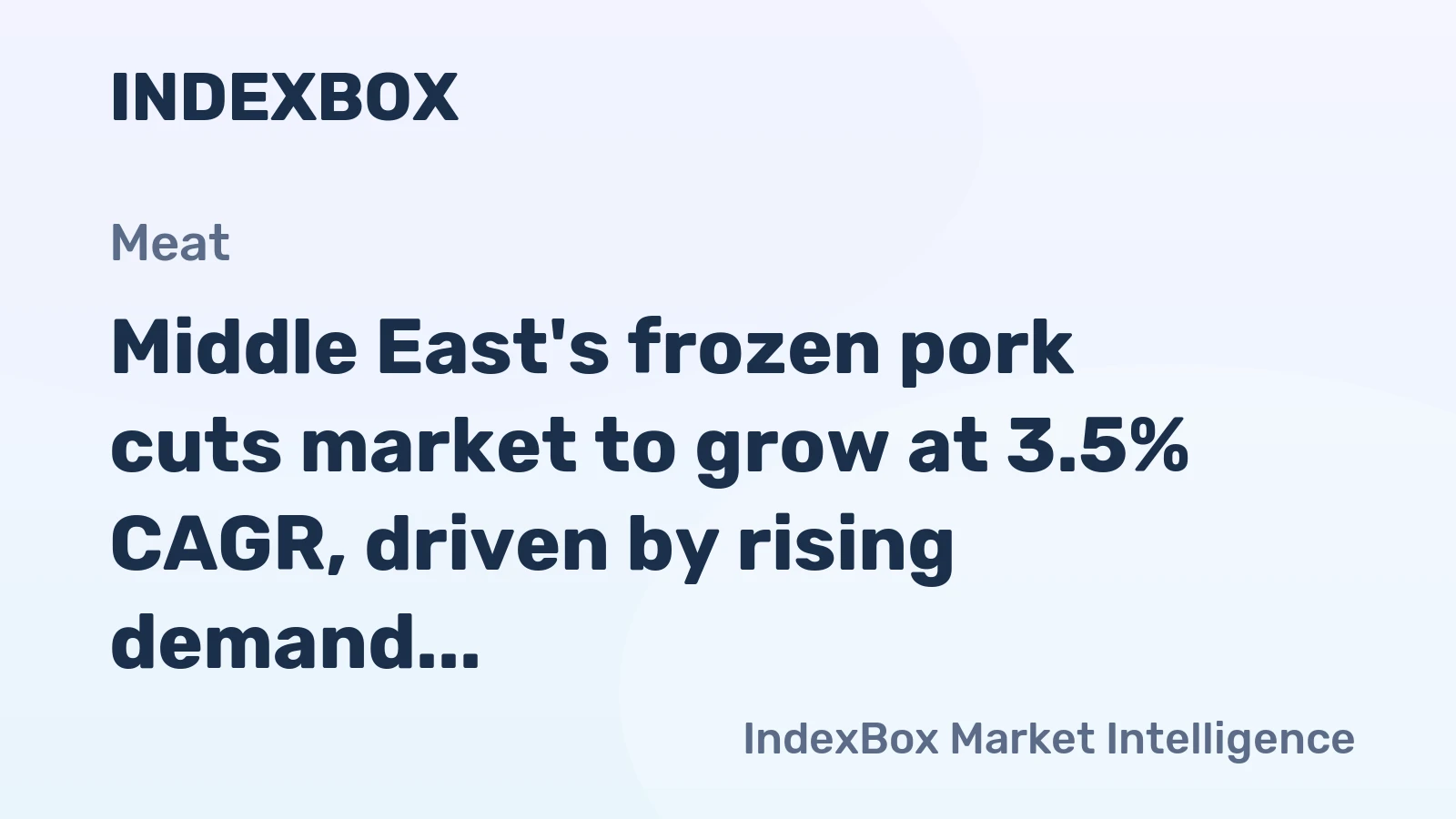 Middle East's frozen pork cuts market to grow at 3.5% CAGR, driven by rising demand, reaching 4.1K tons by 2035.