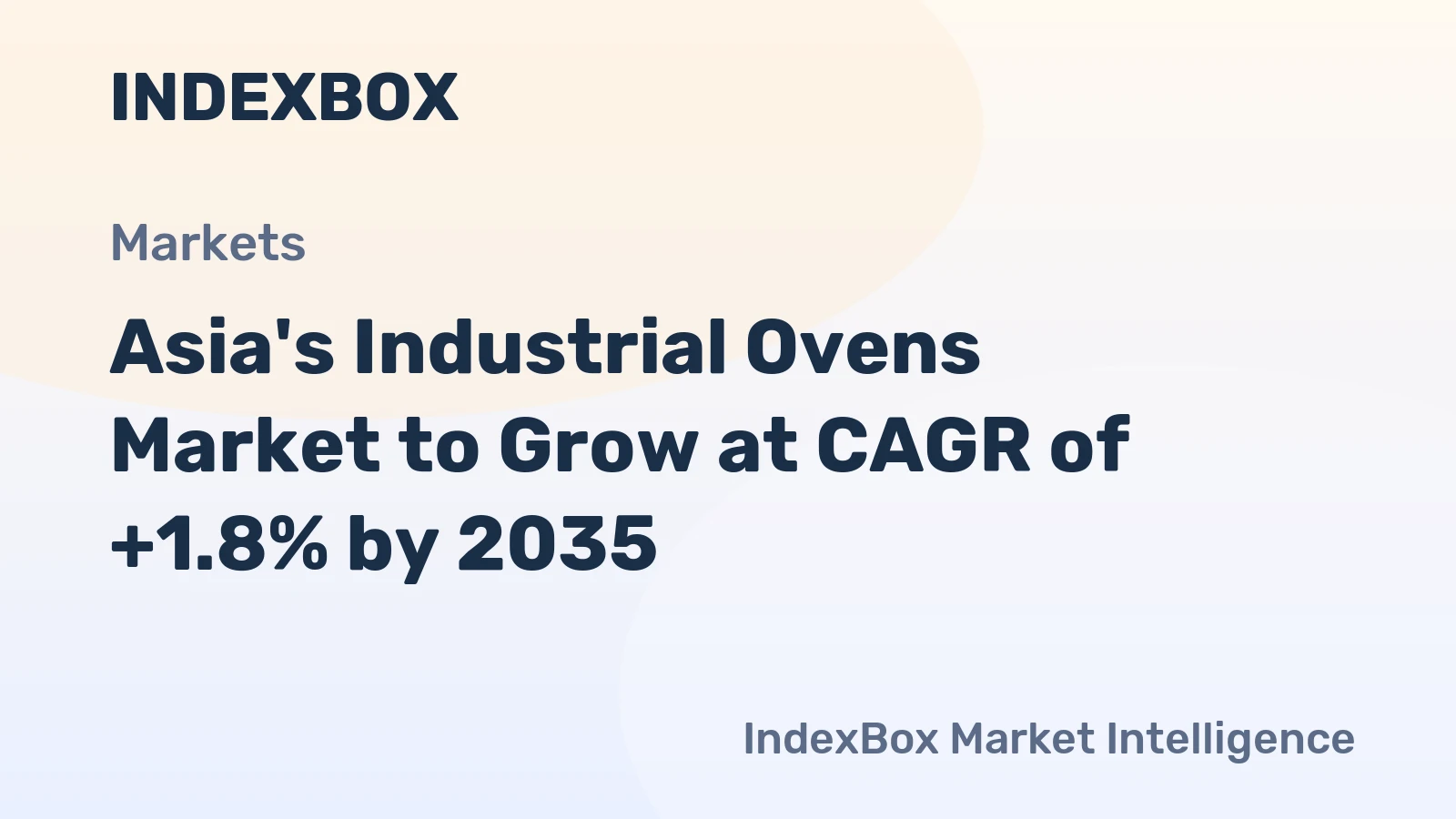 Asia's Industrial Ovens Market to Grow at CAGR of +1.8% by 2035