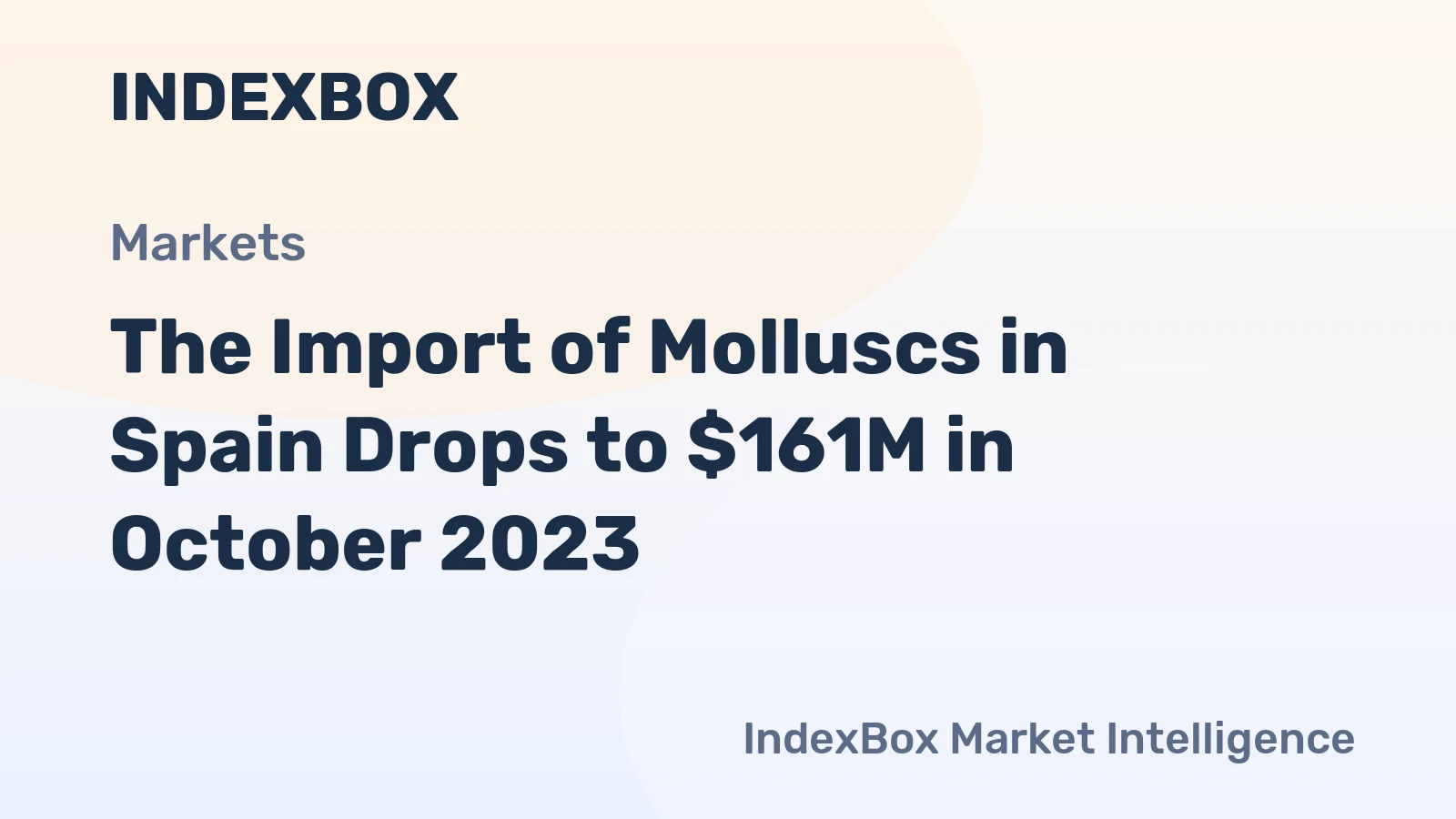 The Import of Molluscs in Spain Drops to $161M in October 2023