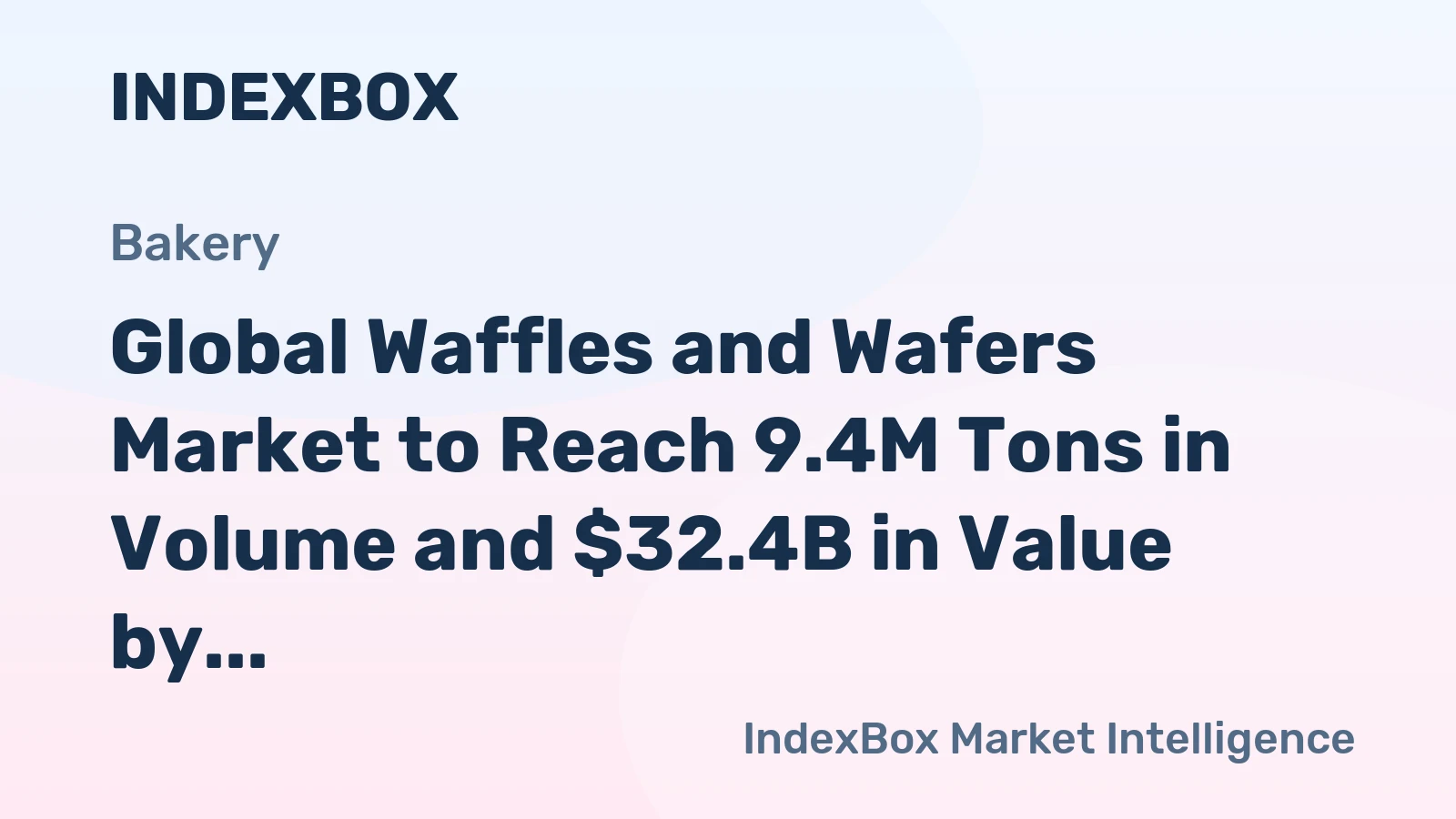 Global Waffles and Wafers Market to Reach 9.4M Tons in Volume and $32.4B in Value by 2035