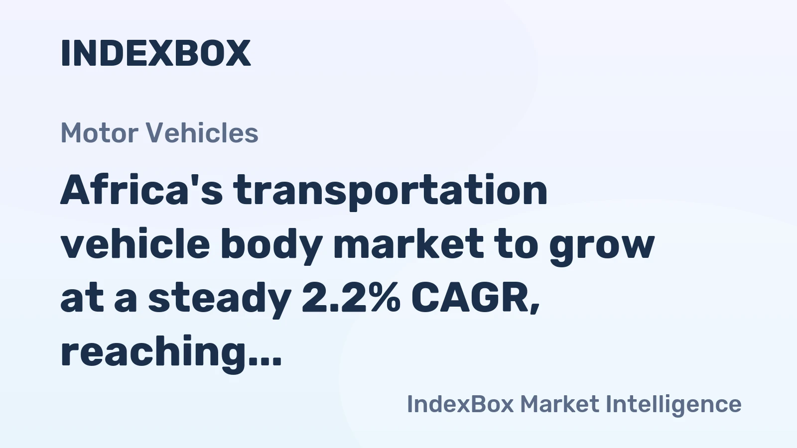 Africa's transportation vehicle body market to grow at a steady 2.2% CAGR, reaching $3.4B by 2035, driven by rising demand for passenger transport.