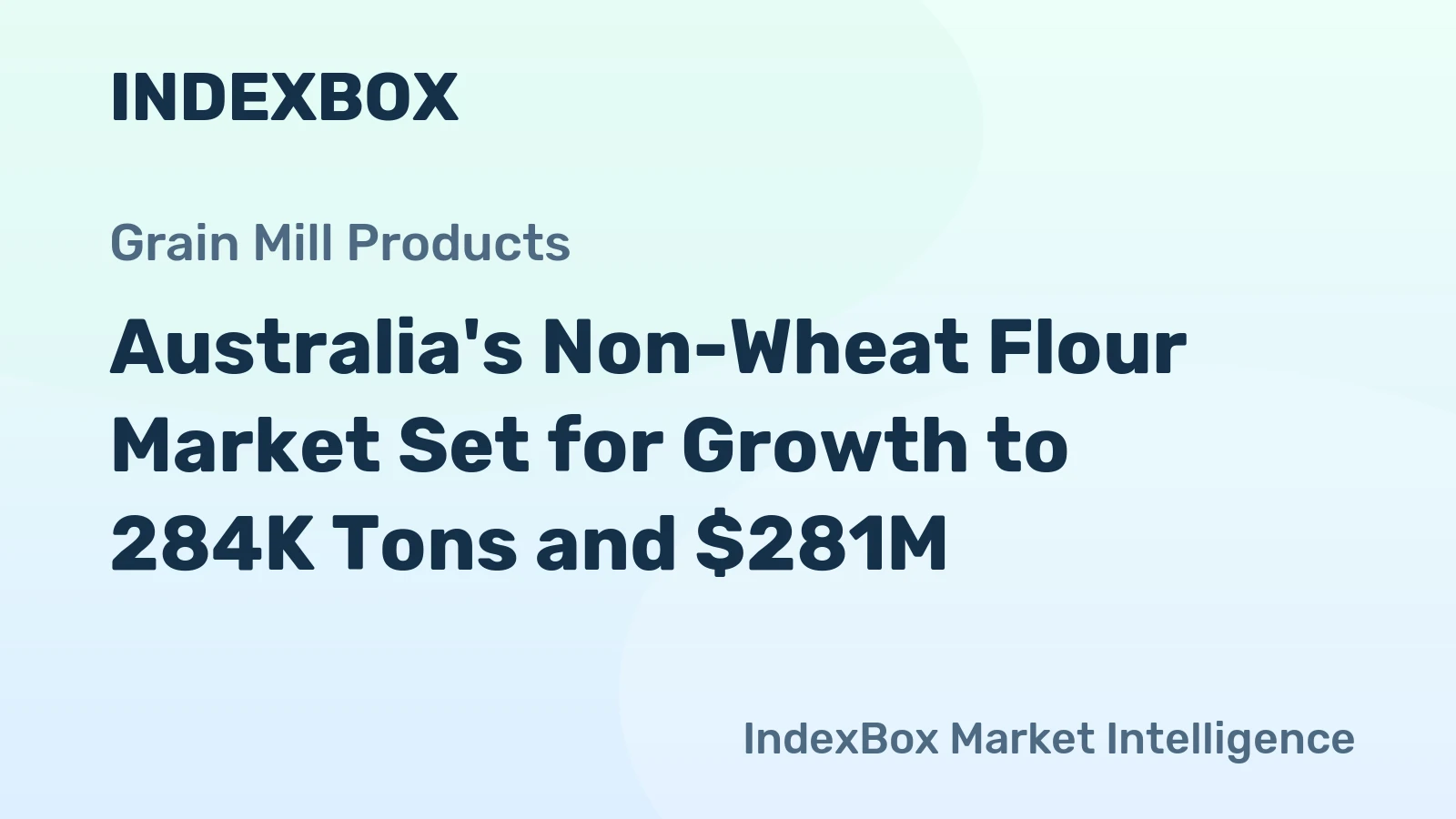 Australia's Non-Wheat Flour Market Set for Growth to 284K Tons and $281M