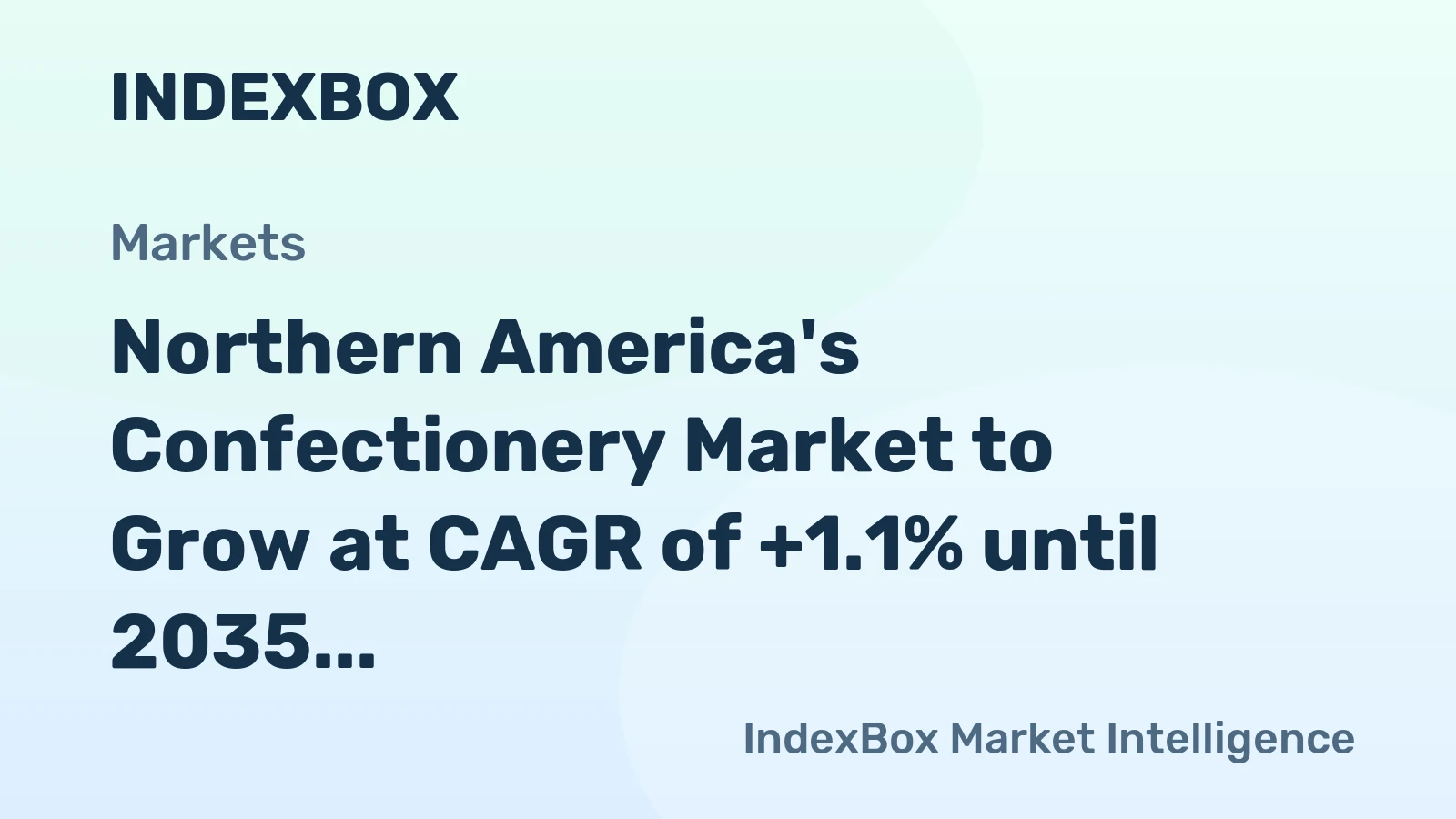 Northern America's Confectionery Market to Grow at CAGR of +1.1% until 2035, Reaching 9.8M Tons