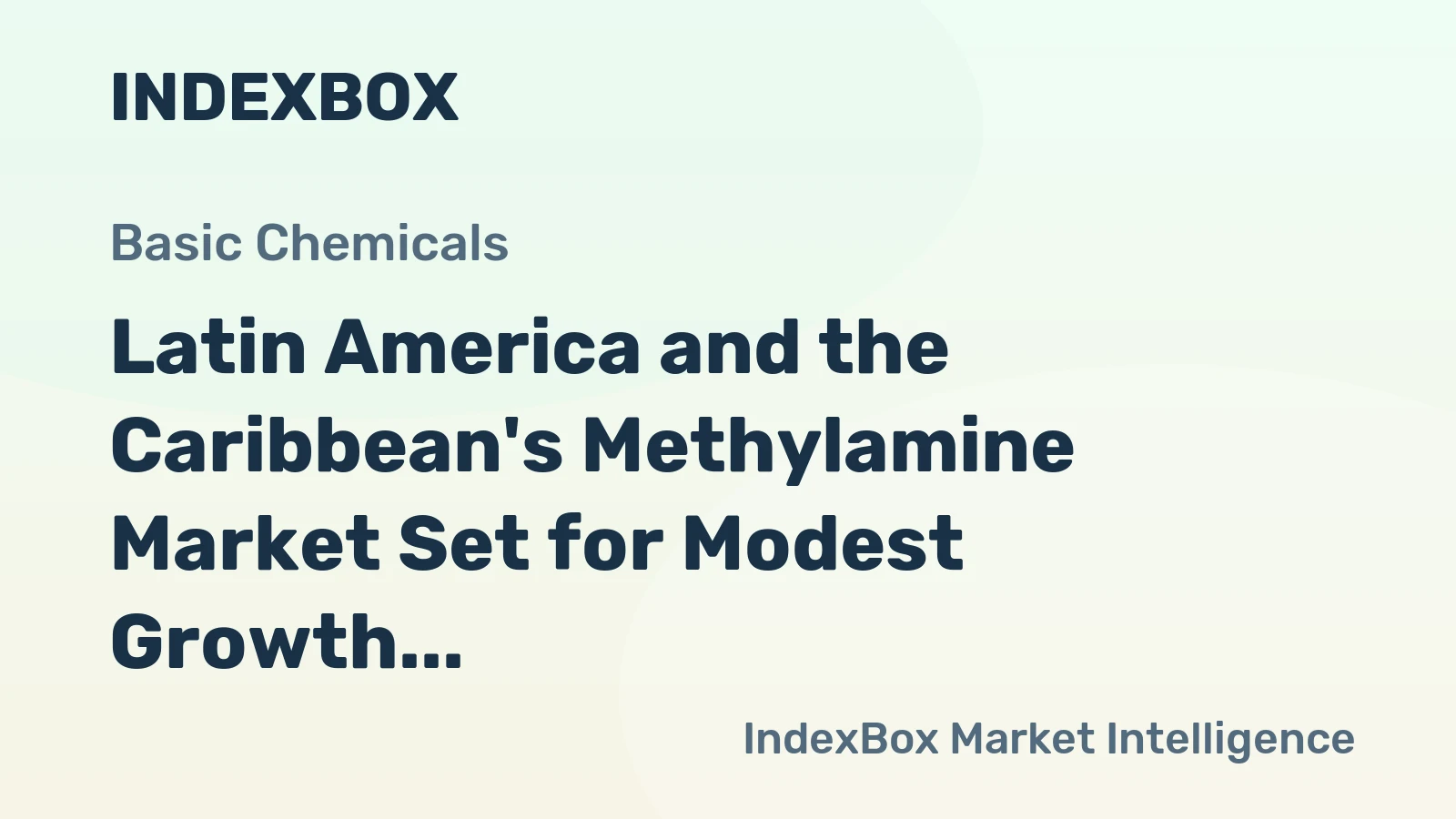 Latin America and the Caribbean's Methylamine Market Set for Modest Growth to 214K Tons and $382M