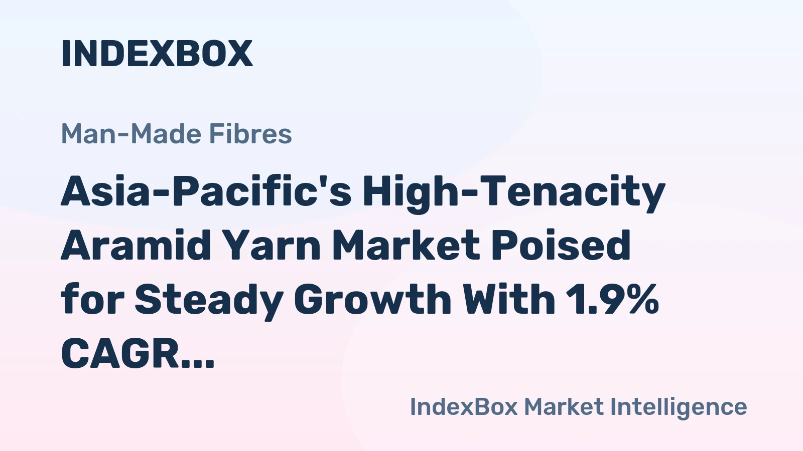 Asia-Pacific's High-Tenacity Aramid Yarn Market Poised for Steady Growth With 1.9% CAGR in Value