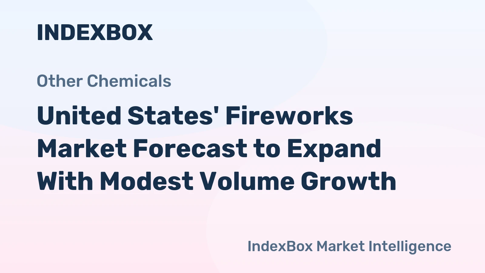 United States' Fireworks Market Forecast to Expand With Modest Volume Growth