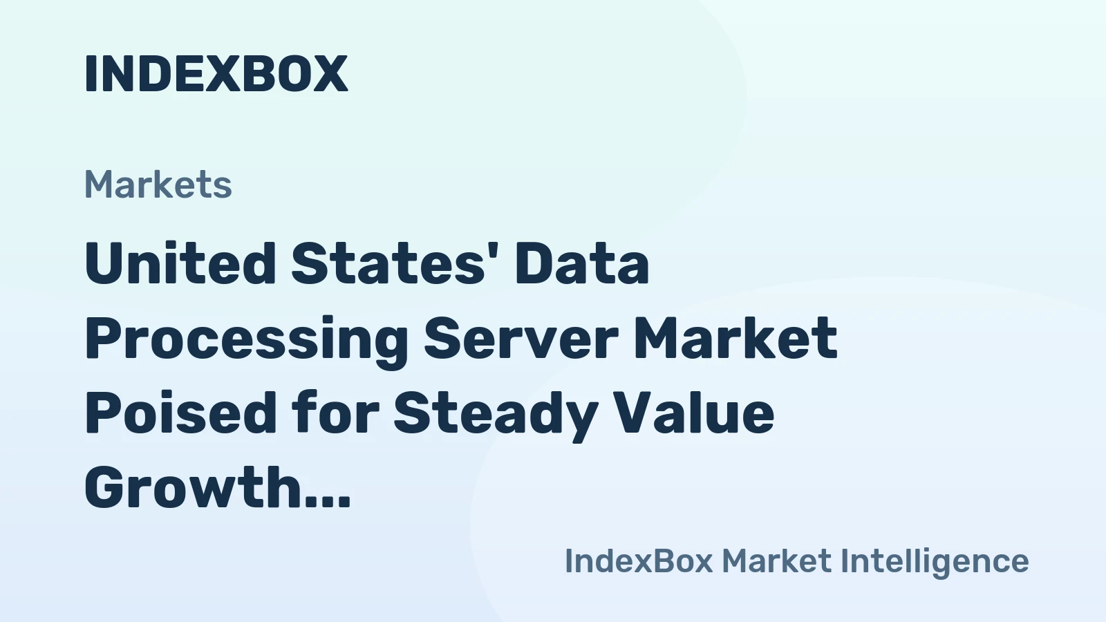 United States' Data Processing Server Market Poised for Steady Value Growth With 1.6% CAGR Through 2035