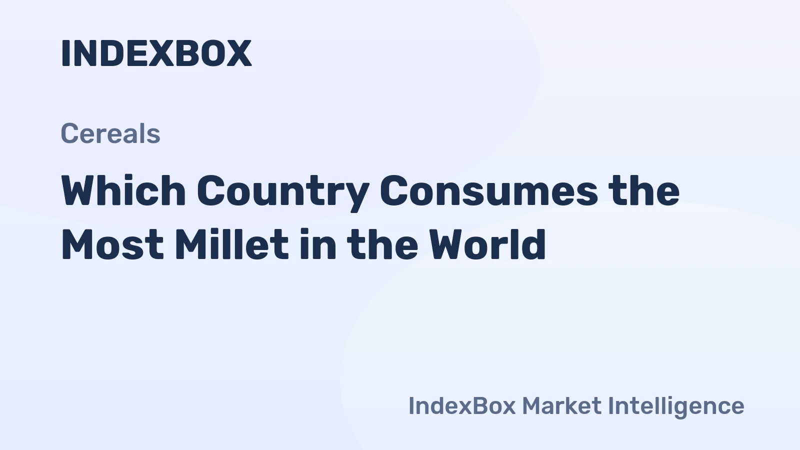 Which Country Consumes the Most Millet in the World?