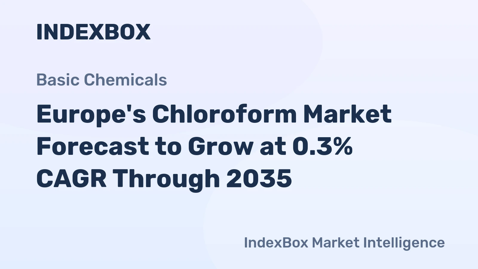 Europe's Chloroform Market Forecast to Grow at 0.3% CAGR Through 2035