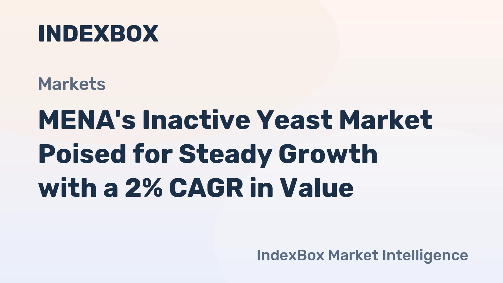 MENA's Inactive Yeast Market Poised for Steady Growth with a 2% CAGR in Value