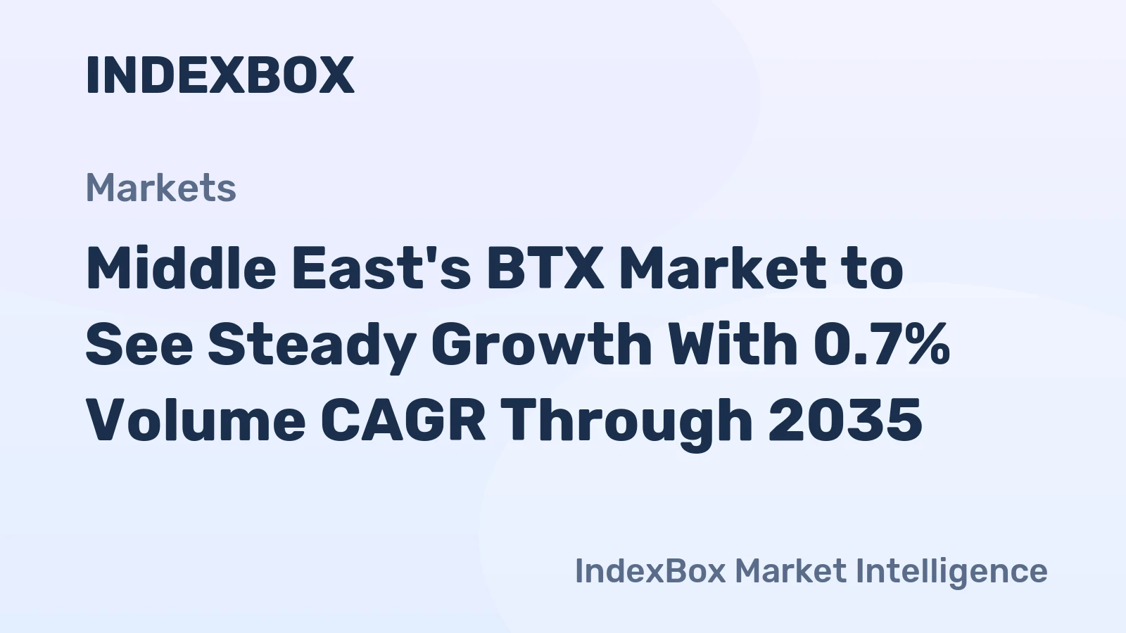 Middle East's BTX Market to See Steady Growth With 0.7% Volume CAGR Through 2035