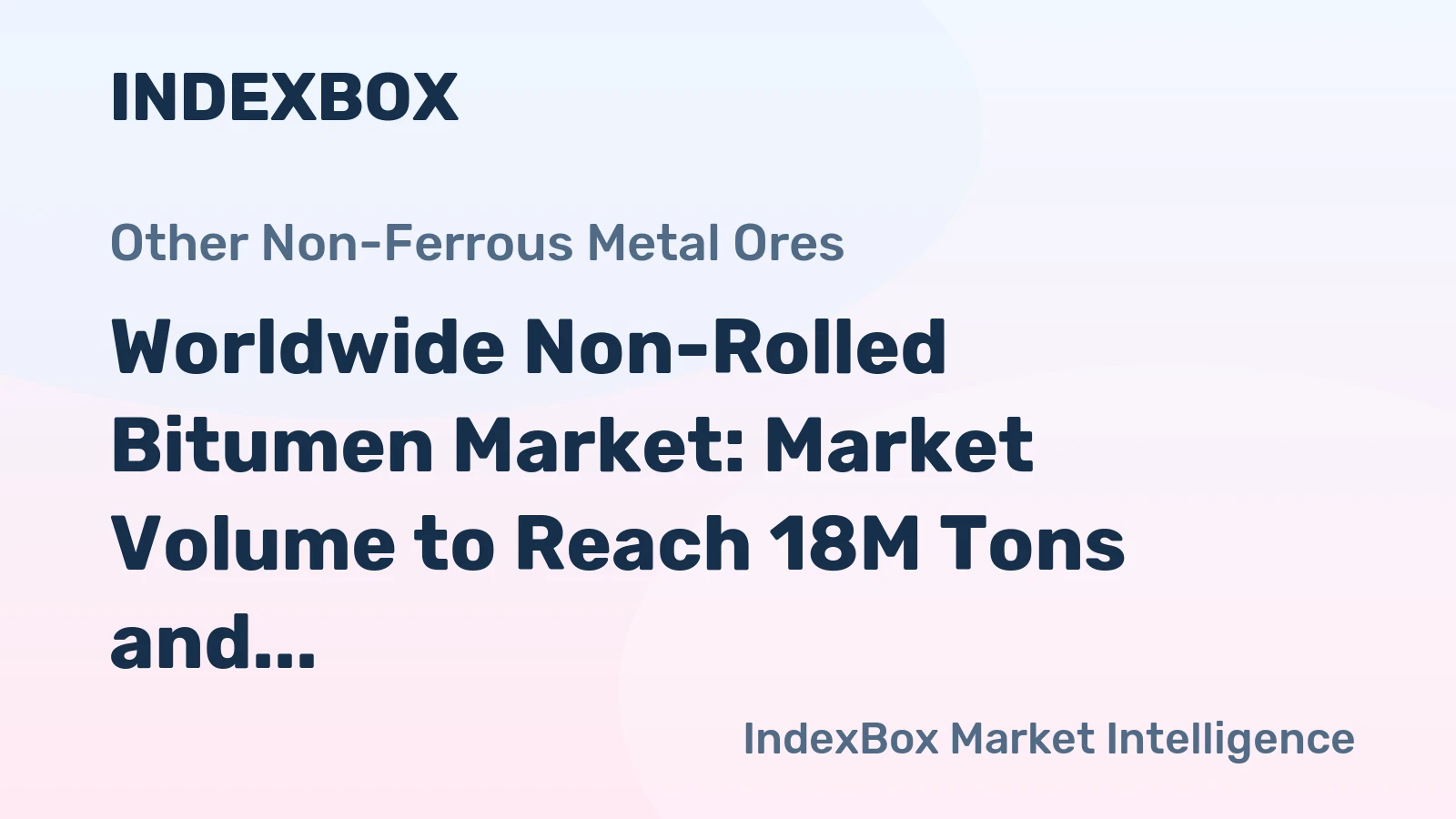 Worldwide Non-Rolled Bitumen Market: Market Volume to Reach 18M Tons and Value to Hit $14.9B by 2035