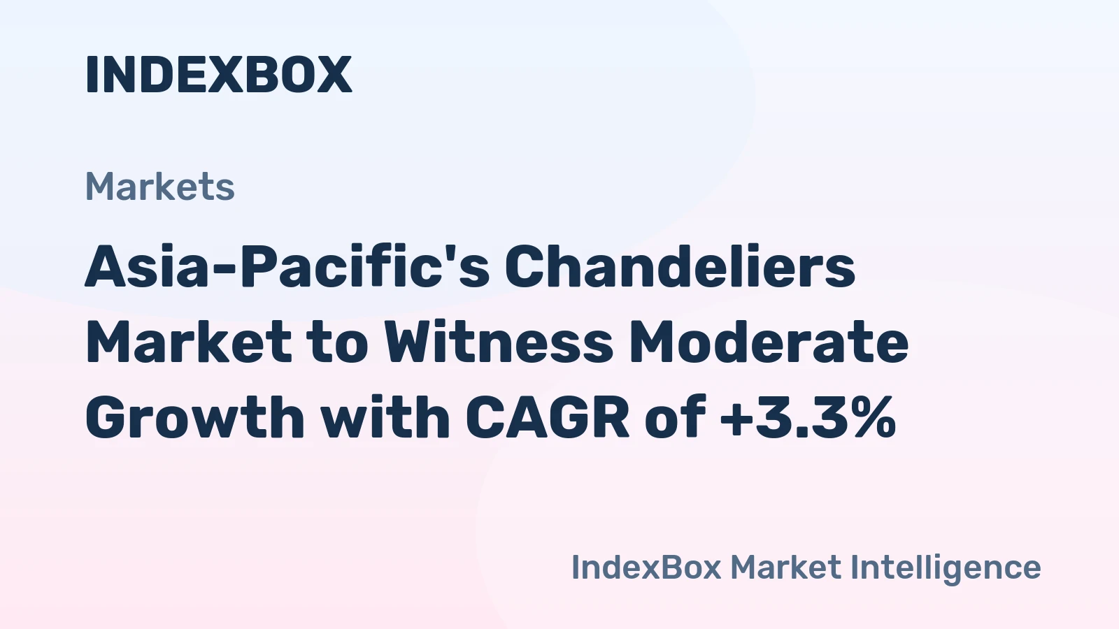 Asia-Pacific's Chandeliers Market to Witness Moderate Growth with CAGR of +3.3%