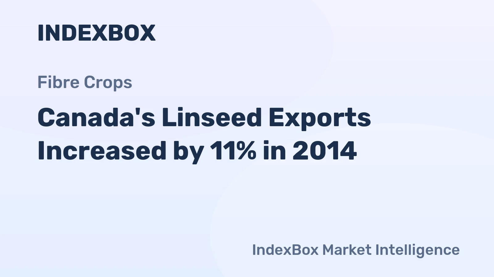 Canada's Linseed Exports Increased by 11% in 2014