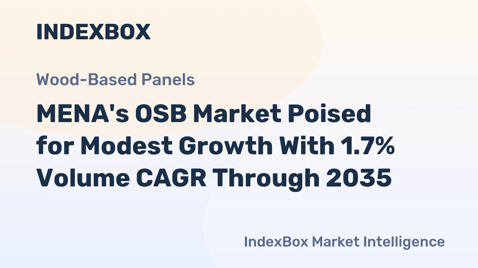 MENA's OSB Market Poised for Modest Growth With 1.7% Volume CAGR Through 2035