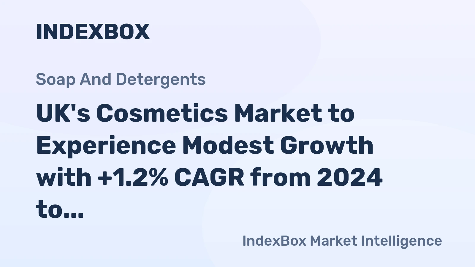 UK's Cosmetics Market to Experience Modest Growth with +1.2% CAGR from 2024 to 2035