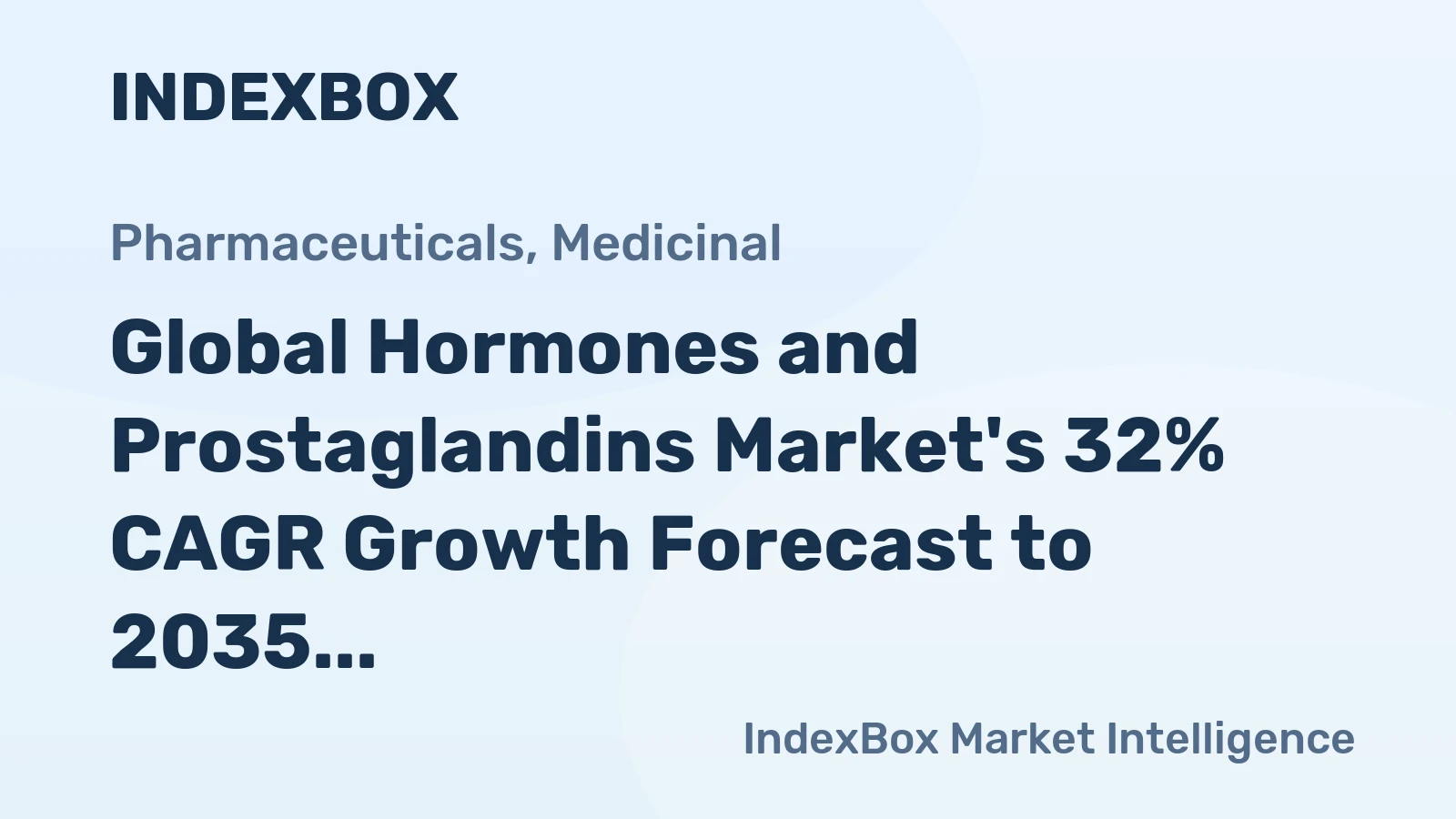 Global Hormones and Prostaglandins Market's 32% CAGR Growth Forecast to 2035
