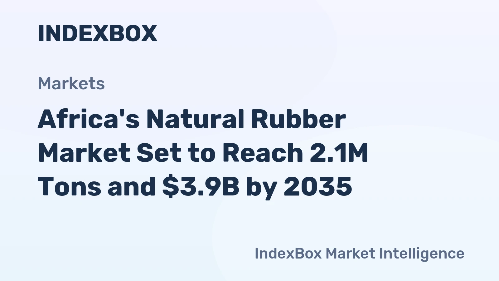 Africa's Natural Rubber Market Set to Reach 2.1M Tons and $3.9B by 2035