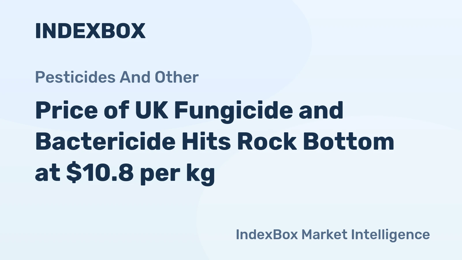 Price of UK Fungicide and Bactericide Hits Rock Bottom at $10.8 per kg
