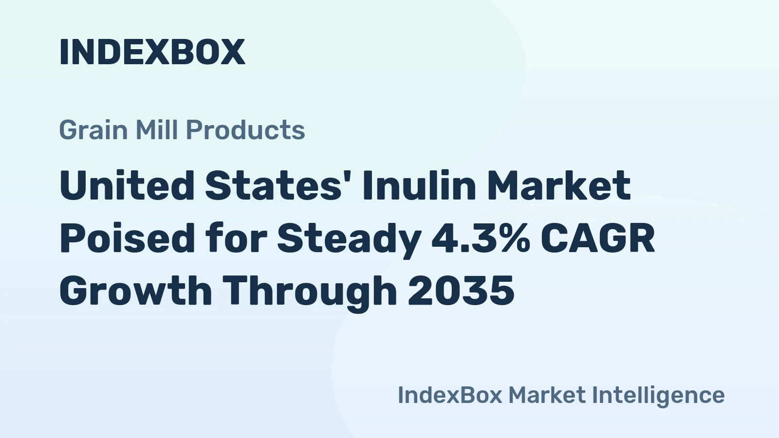 United States' Inulin Market Poised for Steady 4.3% CAGR Growth Through 2035