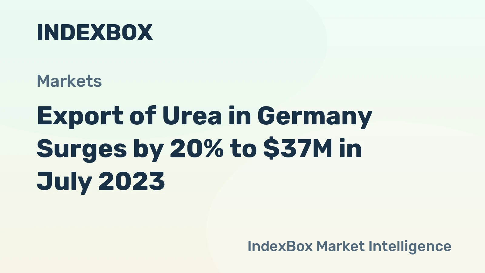Export of Urea in Germany Surges by 20% to $37M in July 2023