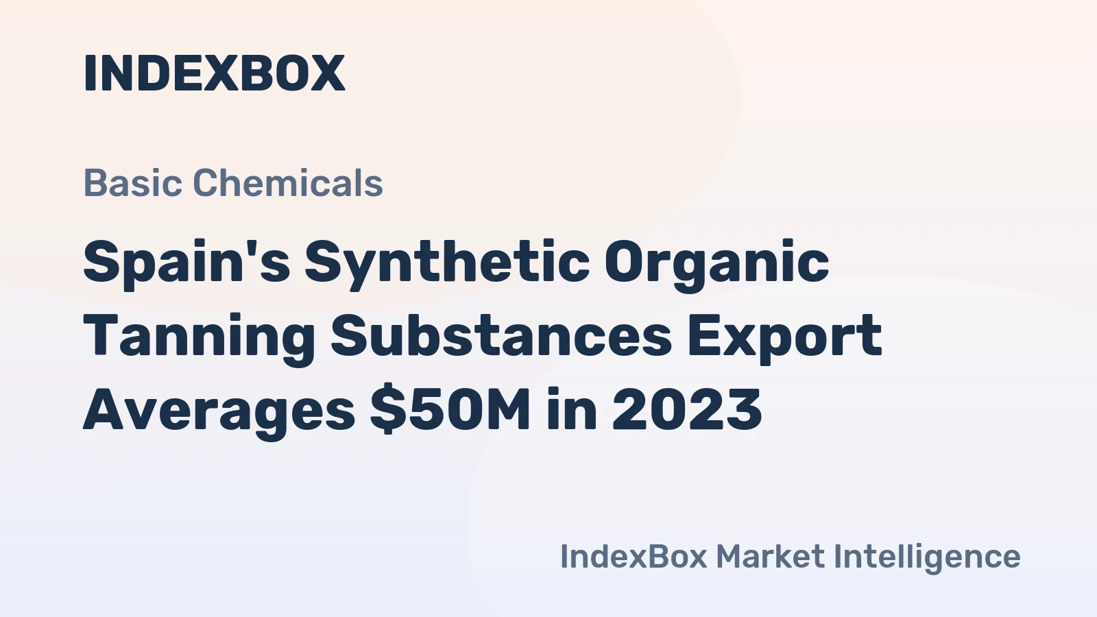Spain's Synthetic Organic Tanning Substances Export Averages $50M in 2023