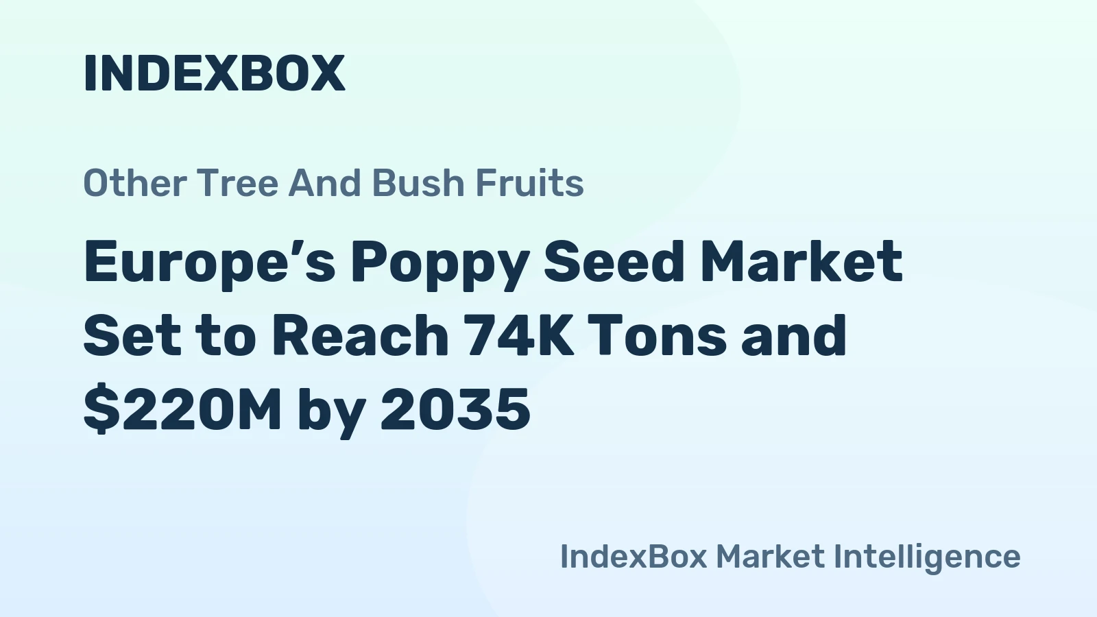 Europe’s Poppy Seed Market Set to Reach 74K Tons and $220M by 2035