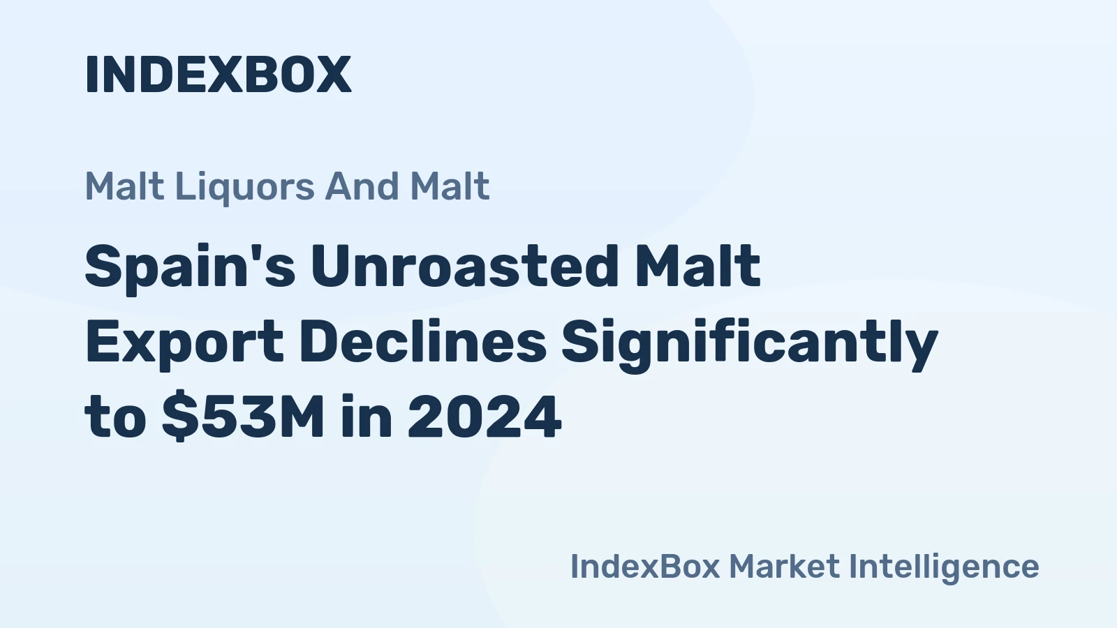 Spain's Unroasted Malt Export Declines Significantly to $53M in 2024