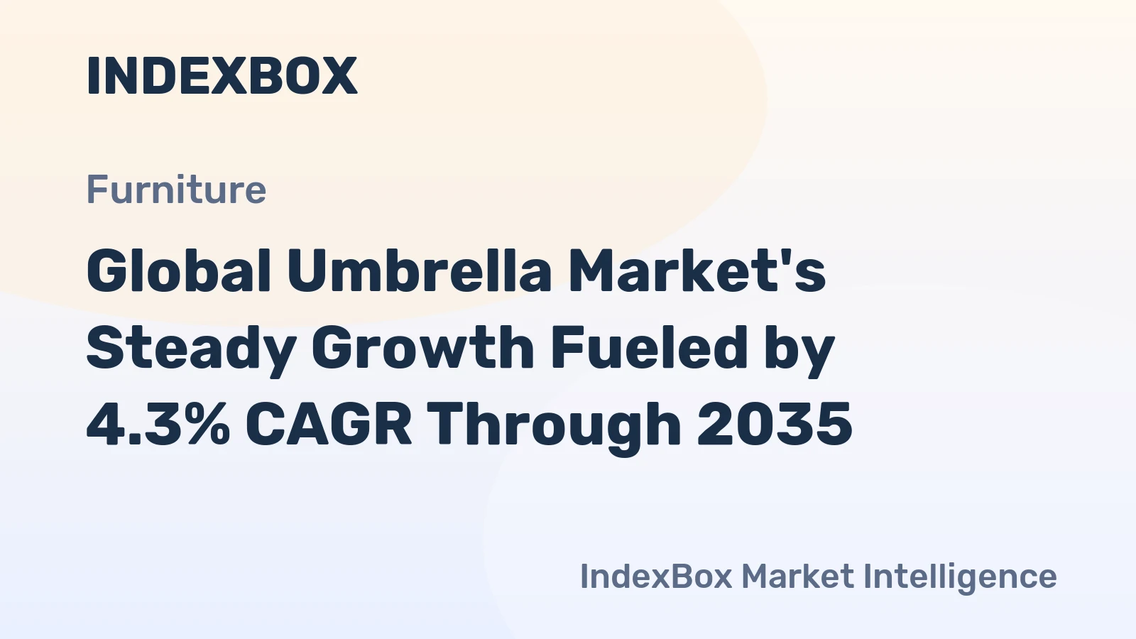 Global Umbrella Market's Steady Growth Fueled by 4.3% CAGR Through 2035