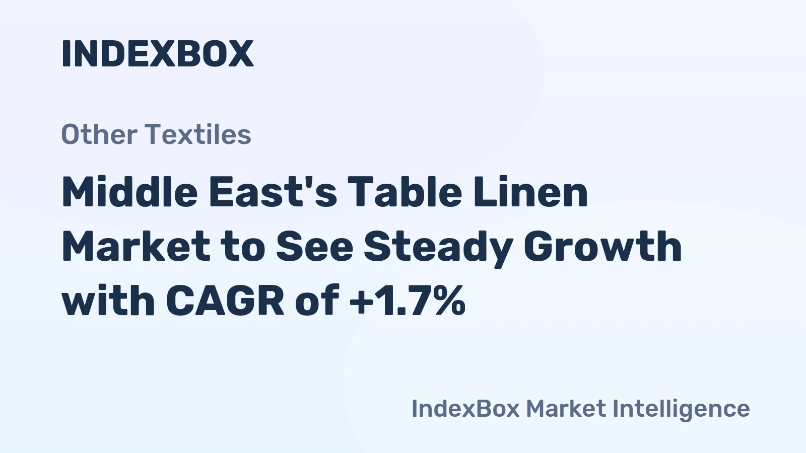 Middle East's Table Linen Market to See Steady Growth with CAGR of +1.7%