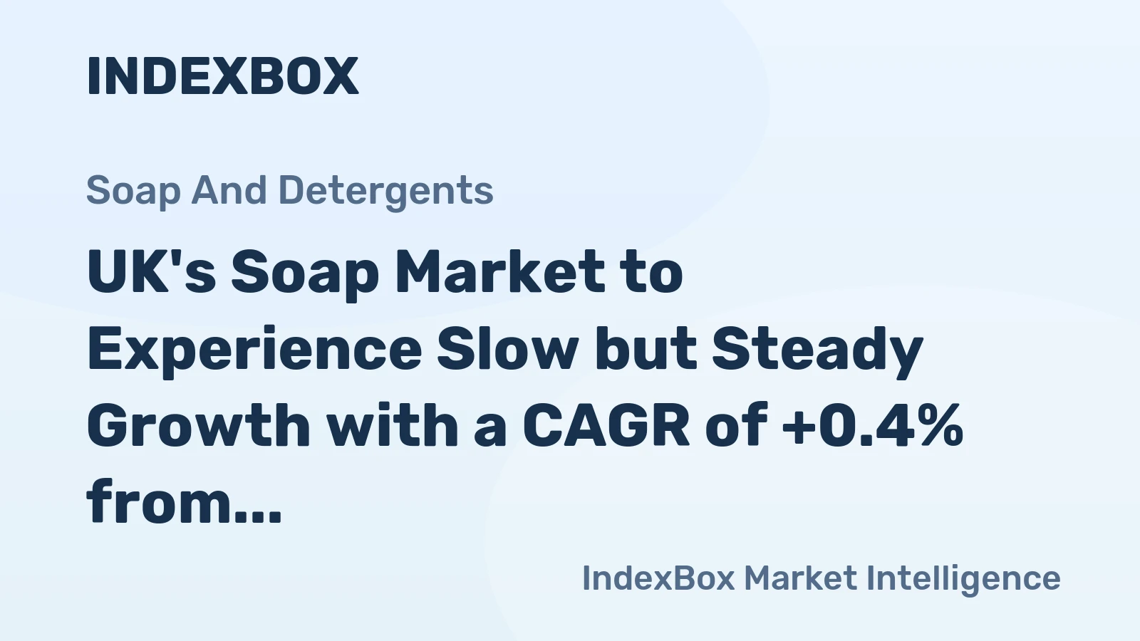 UK's Soap Market to Experience Slow but Steady Growth with a CAGR of +0.4% from 2024 to 2035
