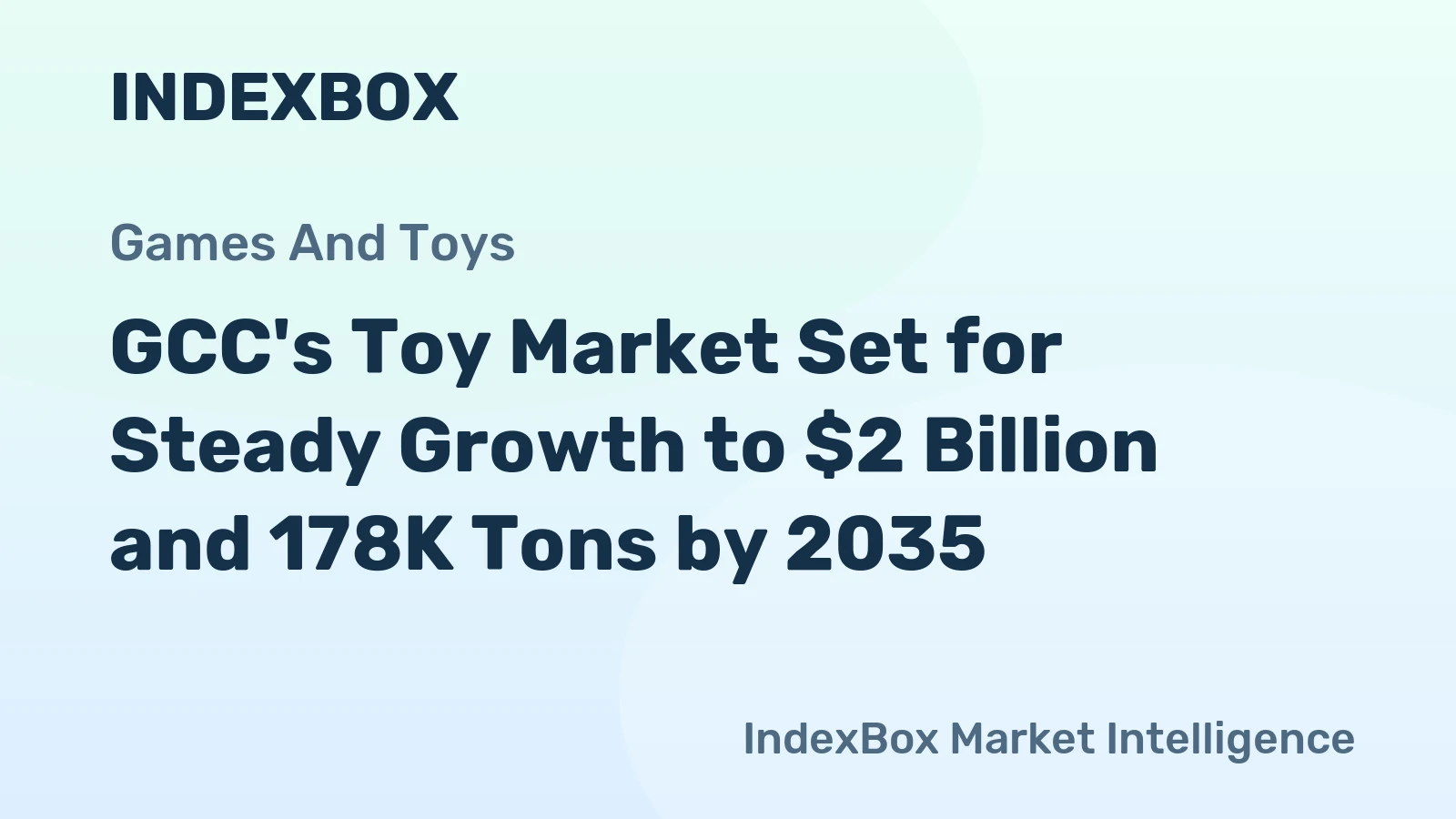 GCC's Toy Market Set for Steady Growth to $2 Billion and 178K Tons by 2035