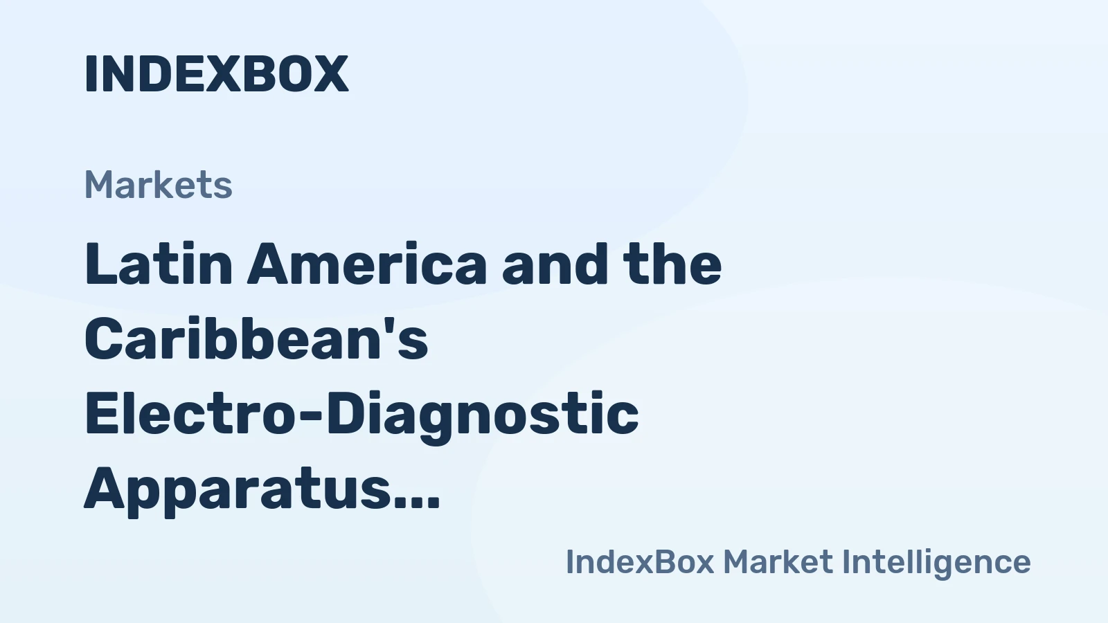 Latin America and the Caribbean's Electro-Diagnostic Apparatus Market to Grow at a CAGR of +1.2% from 2024 to 2035