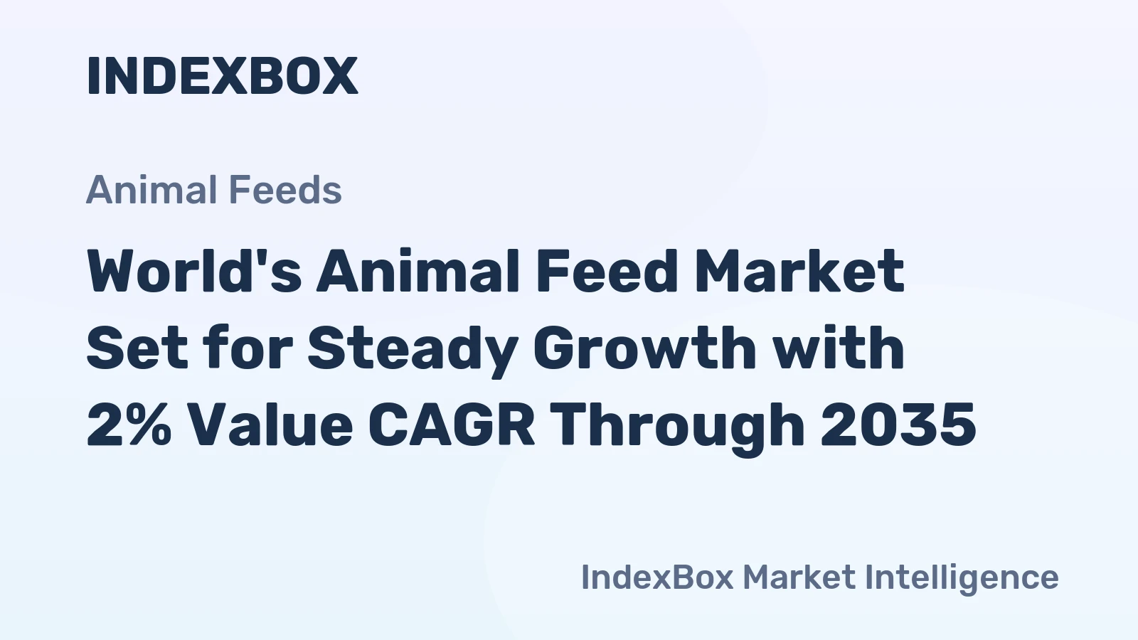 World's Animal Feed Market Set for Steady Growth with 2% Value CAGR Through 2035