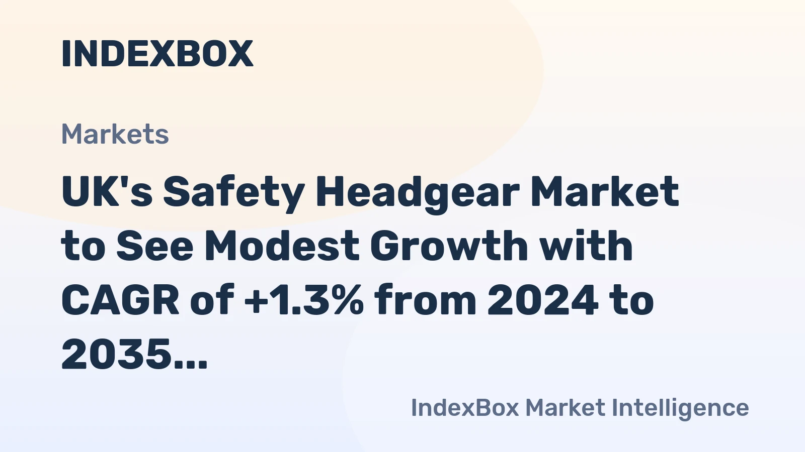 UK's Safety Headgear Market to See Modest Growth with CAGR of +1.3% from 2024 to 2035