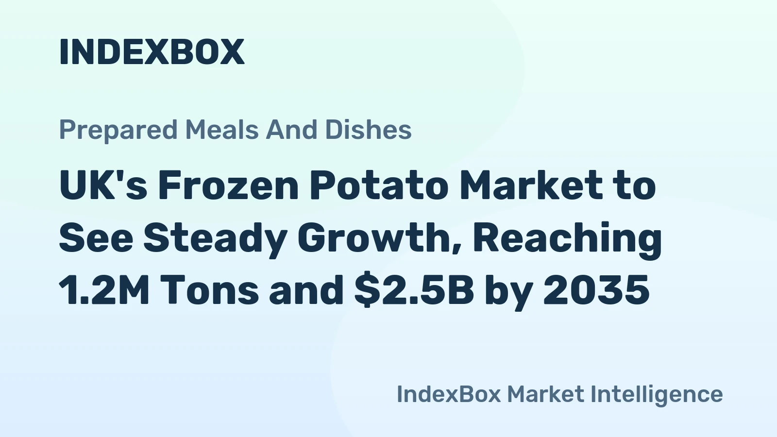 UK's Frozen Potato Market to See Steady Growth, Reaching 1.2M Tons and $2.5B by 2035