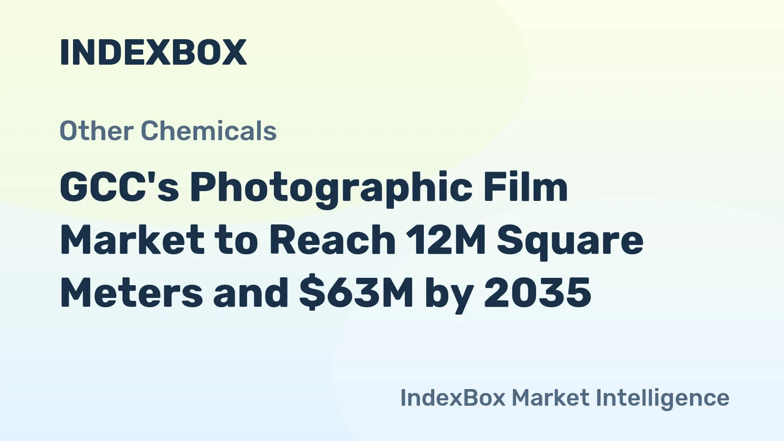 GCC's Photographic Film Market to Reach 12M Square Meters and $63M by 2035
