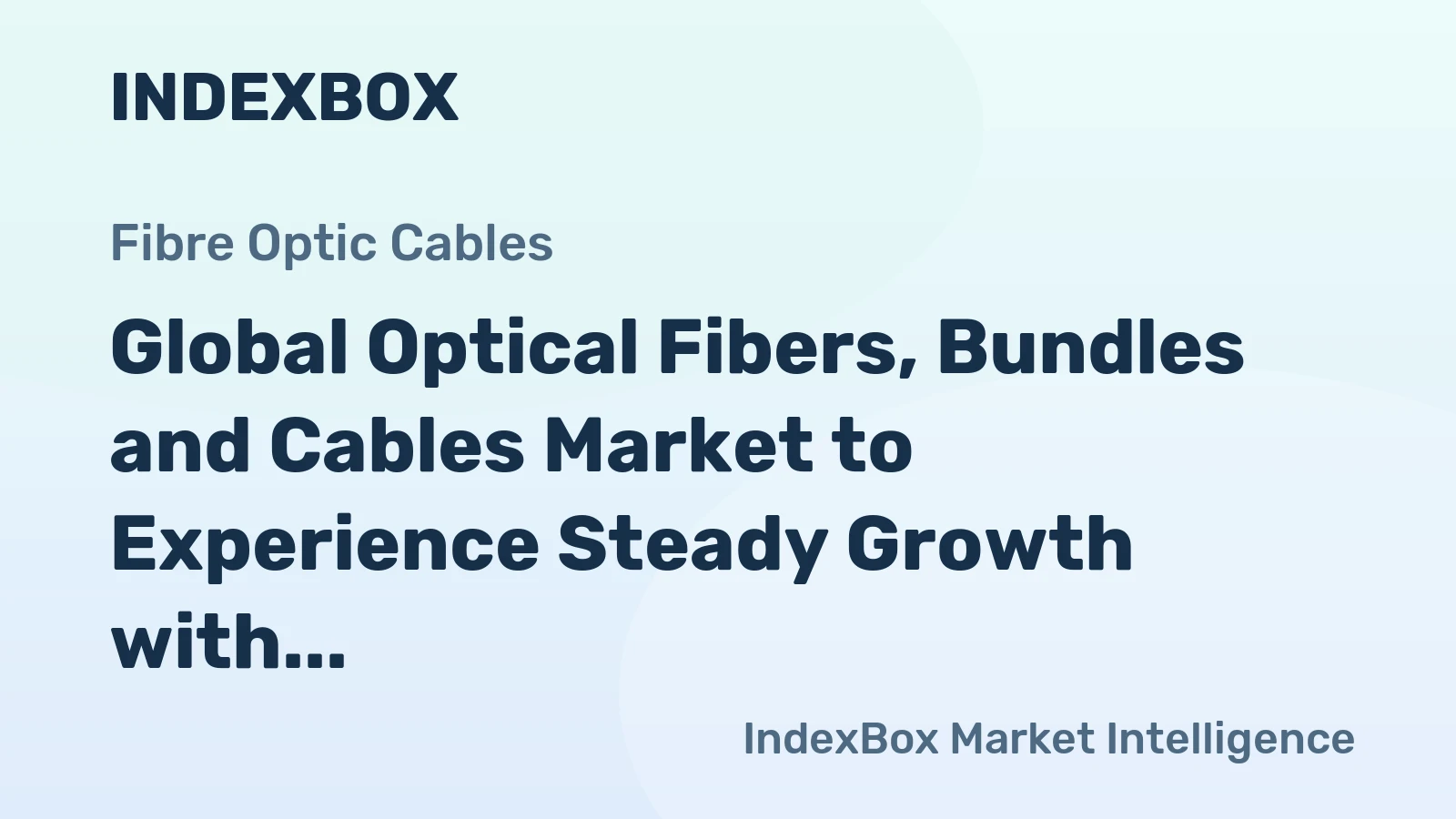 Global Optical Fibers, Bundles and Cables Market to Experience Steady Growth with +2.2% CAGR through 2035