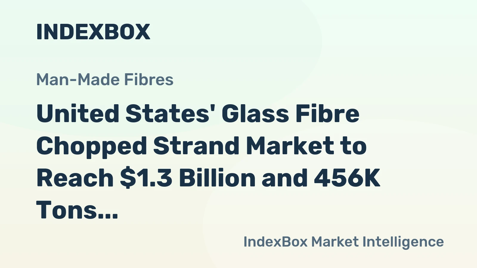 United States' Glass Fibre Chopped Strand Market to Reach $1.3 Billion and 456K Tons by 2035
