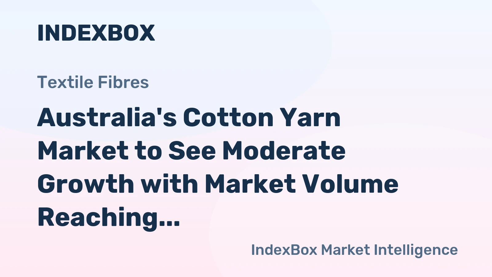Australia's Cotton Yarn Market to See Moderate Growth with Market Volume Reaching 1.4K Tons and Market Value of $6.8M by 2035
